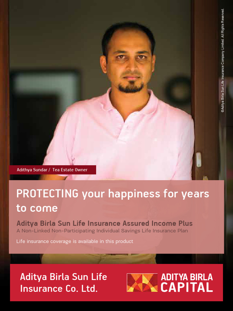 ABSLI Assured Income Plus V12 - Brochure - Web Version | PDF | Insurance | Present Value