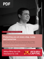 ABSLI Nishchit Aayush Plan V12 Brochure Web Version 8679bdb2d3 | PDF | Insurance | Present Value
