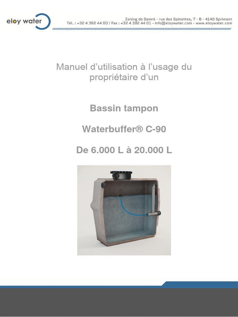 Guide Waterbuffer C-90 | PDF | Pompe | Filtration