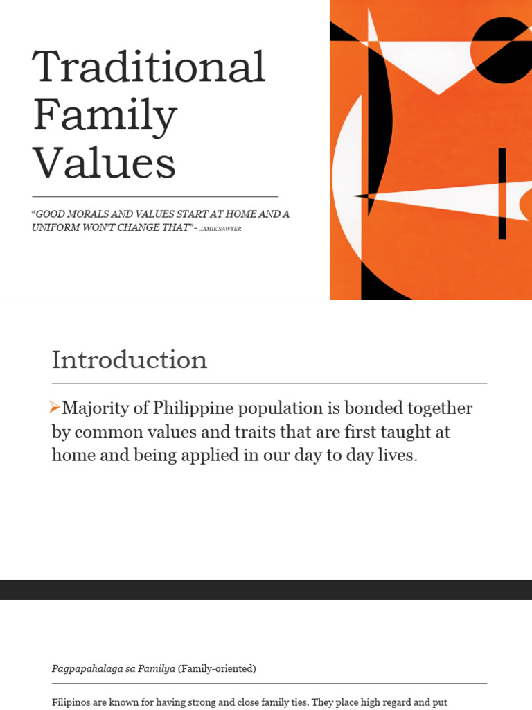 Traditional Family Values | PDF