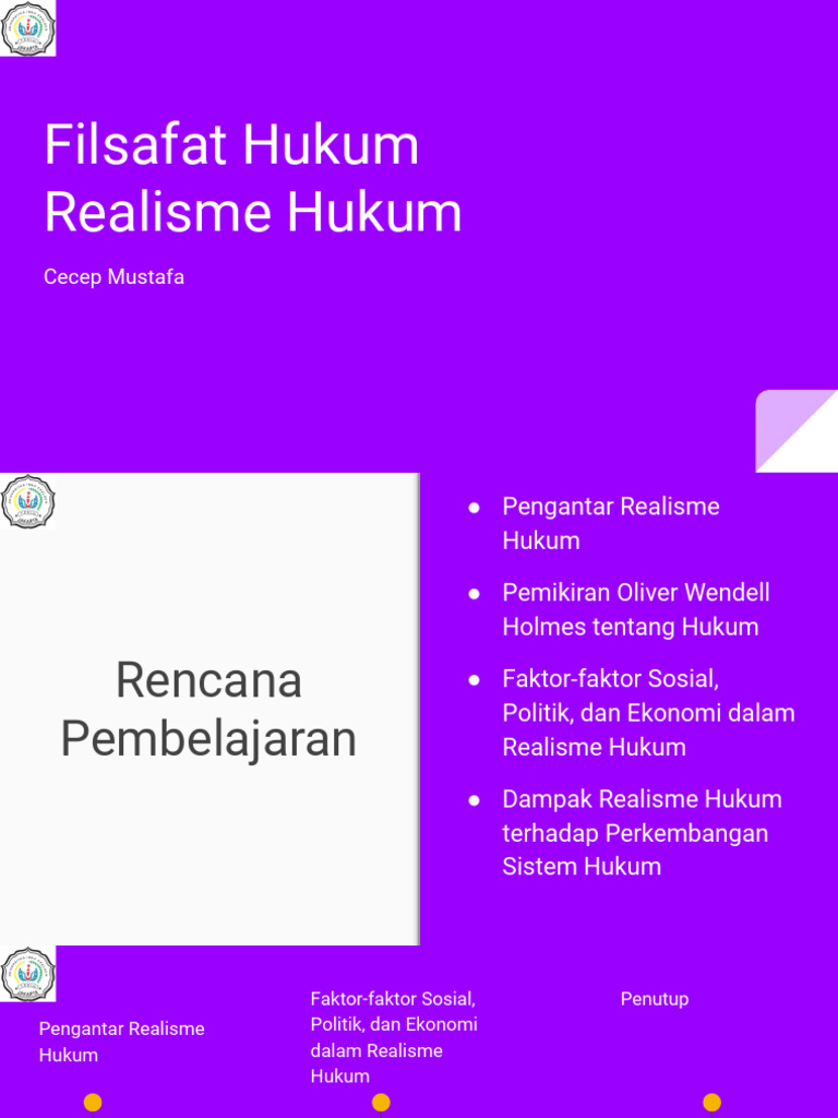 Filsafat Hukum - Realisme Hukum | PDF