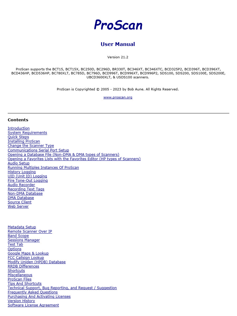 ProScan Manual | PDF | Port (Computer Networking) | World Wide Web
