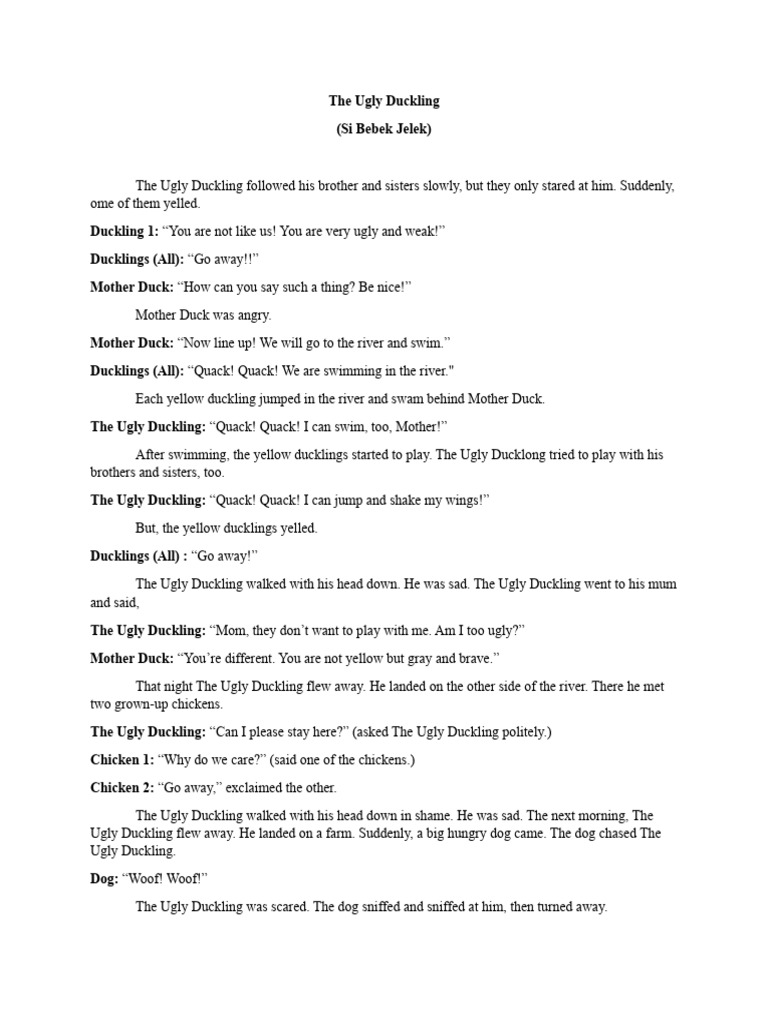 The Ugly Duckling | PDF | Duck | Waterfowl