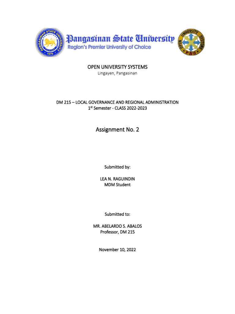 Assignment No.2 | PDF | Decentralization | Decision Making