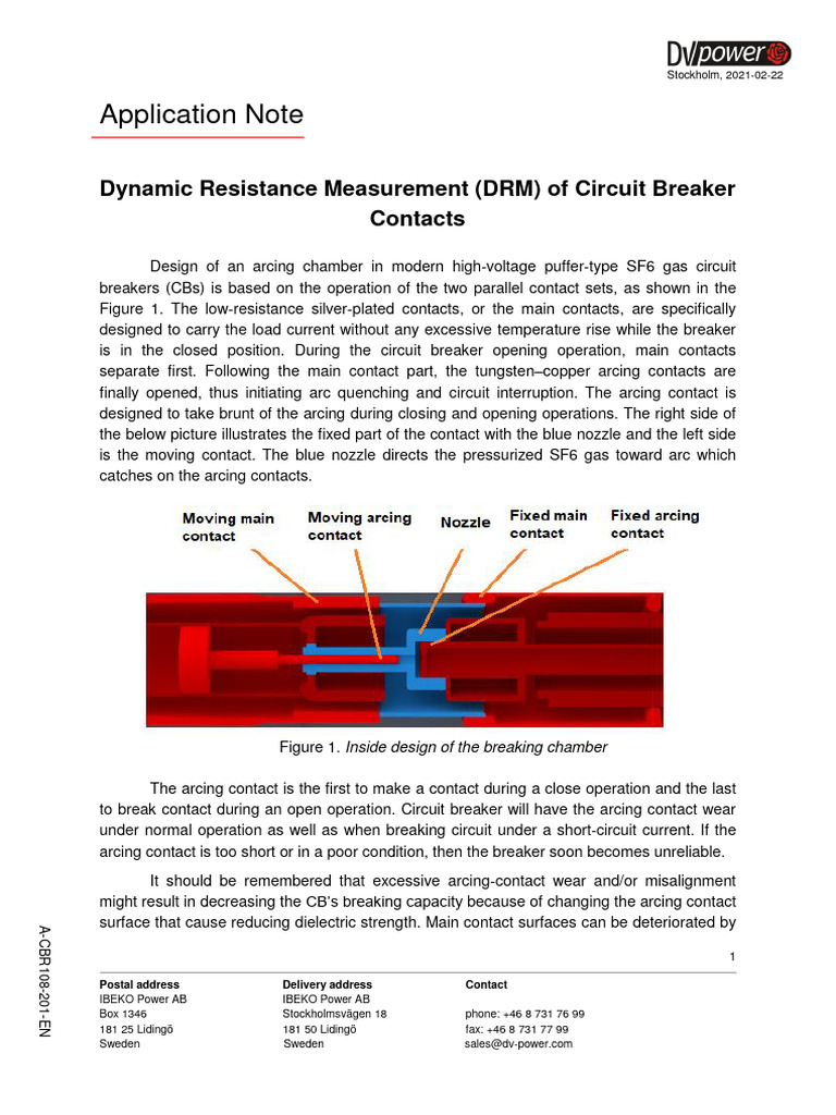 A-CBR108-201-EN Dynamic contact resistance measurement (DRM) | PDF ...