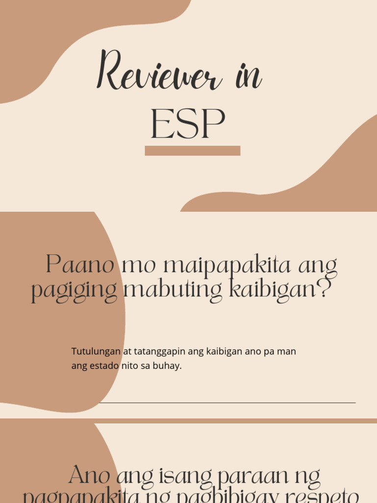 Reviewer in ESP | PDF
