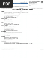 Usg Abdomen and Pelvis - Normal Format (Female) | PDF