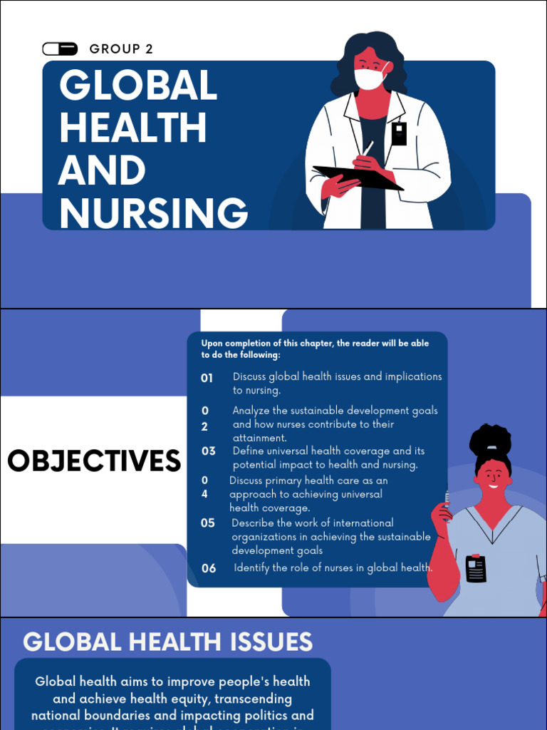 Global Health and Nursing Roles Explained | PDF | Global Health | World ...