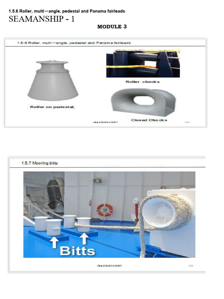 Multi-Angle Fairleads in Seamanship | PDF