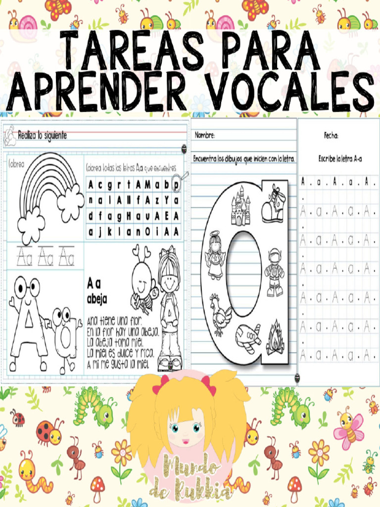 Cuaderno_de_tareas_para_aprender_las_vocales_recopilado_por_Mundo | PDF