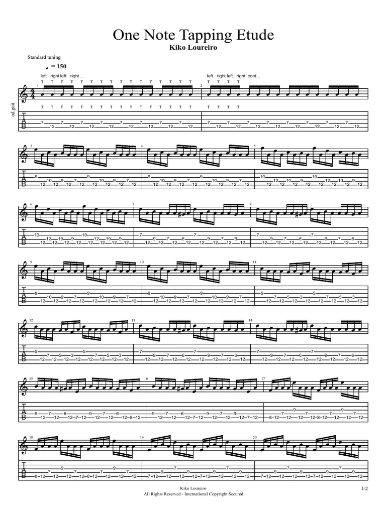 Guitar Tapping Practice | PDF | Freedom Of Expression Law | Copyright Law