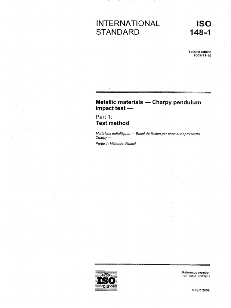 Iso 148 - 1 | PDF