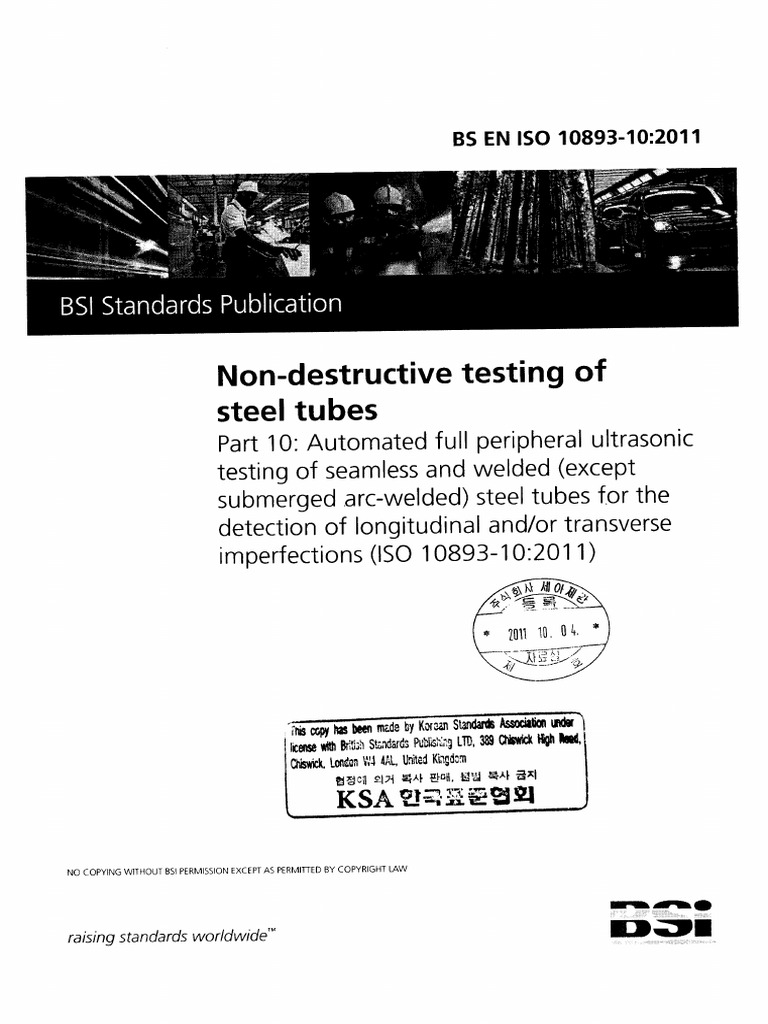 BS EN ISO 10893-10 | PDF
