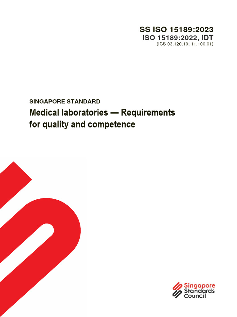 SS ISO 15189-2023 Preview | PDF | International Organization For Standardization