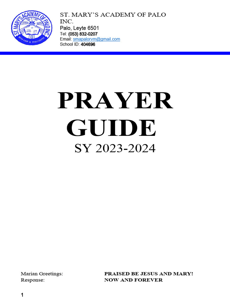 PRAYER BOOKLET 2nd Edition 2023 | PDF | Mary, Mother Of Jesus | Rosary