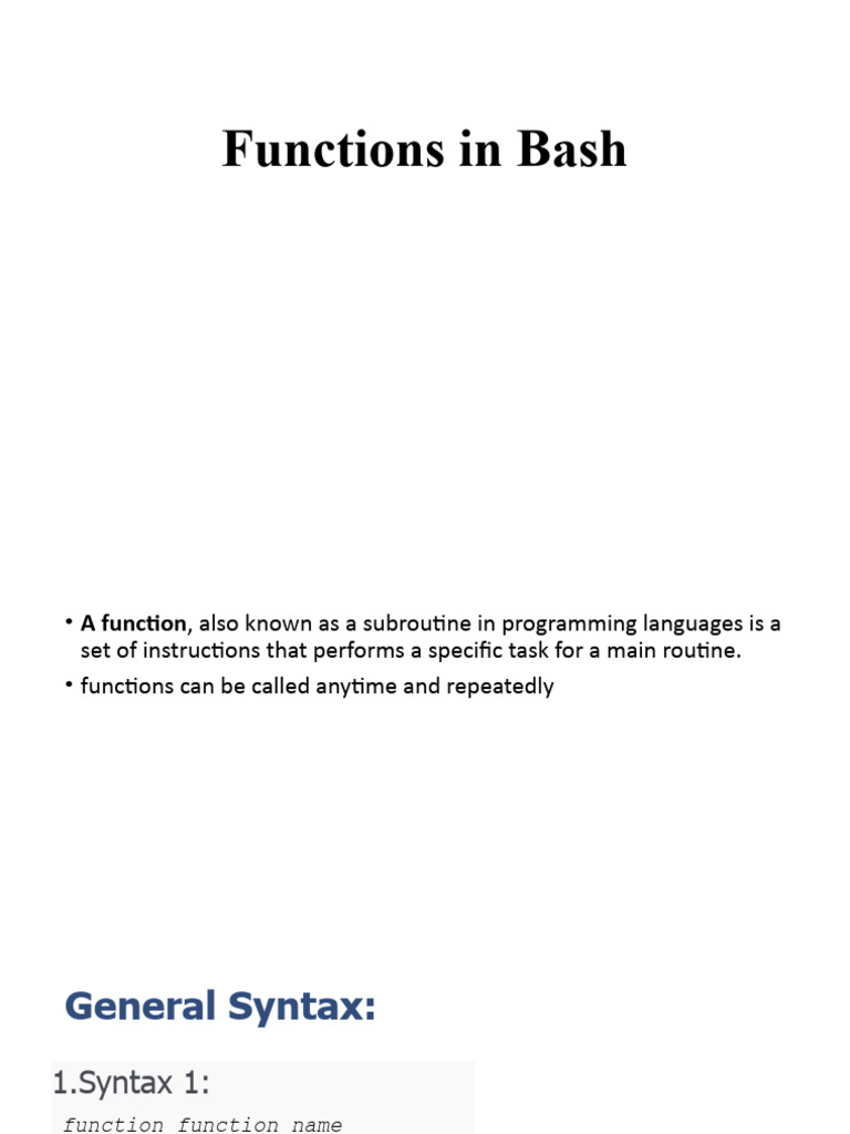 Section 8 (Functions) | PDF