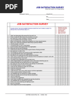 Job Performance Questionnaire | PDF