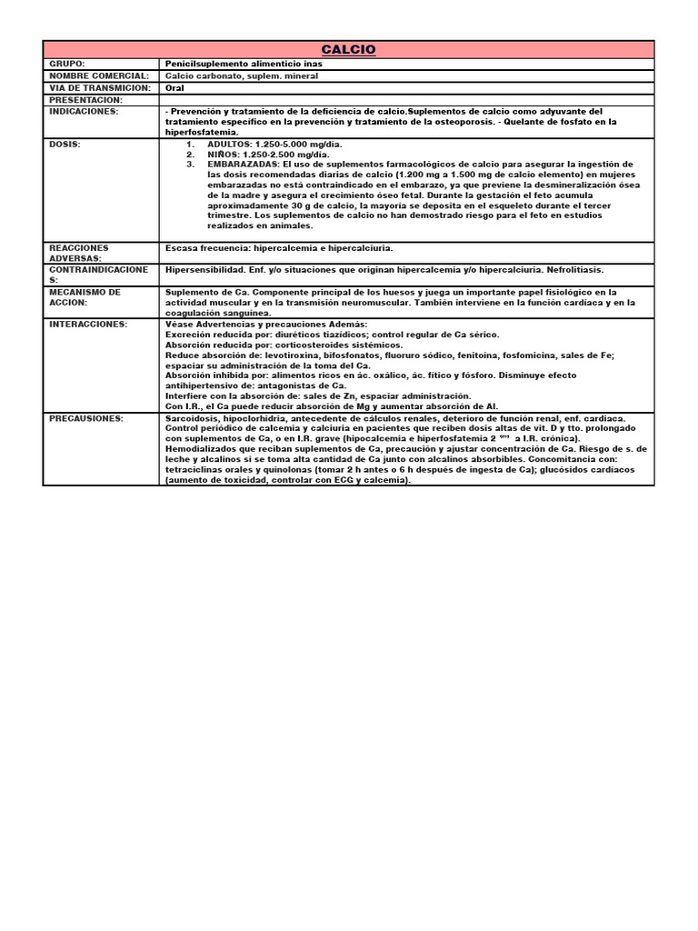 calcio | PDF | Calcio | Osteoporosis