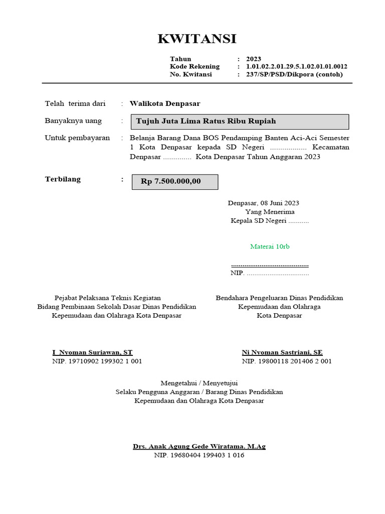 Perubahan Proposal Bos Pendamping 2023 SMT 1 | PDF