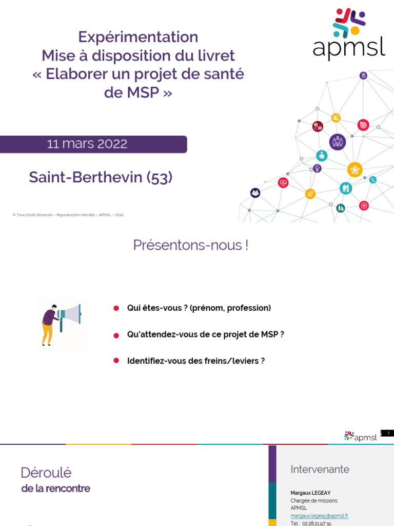 Élaboration d'un projet de santé MSP | PDF | Professionnel de la santé ...