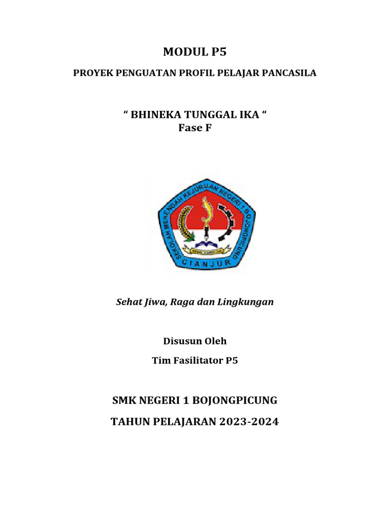 Modul Projek - Bangunlah Jiwa dan Raganya - Fase E | PDF