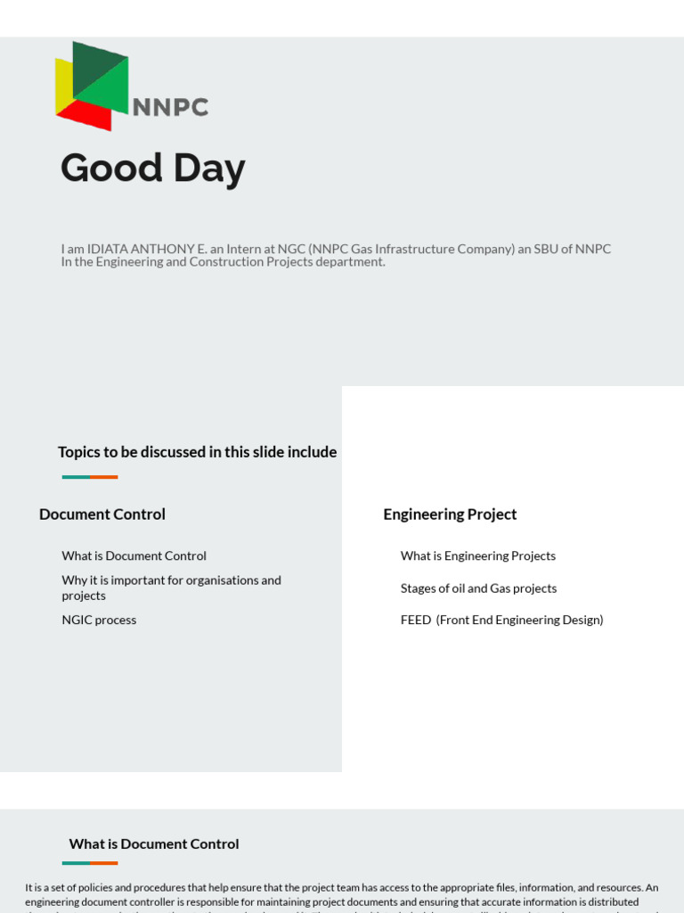 Engineering Project and Doc Control | PDF | Engineering Design Process ...