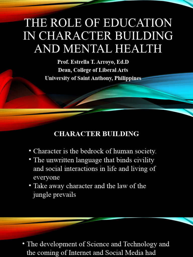The Role of Education in Character Building and | PDF