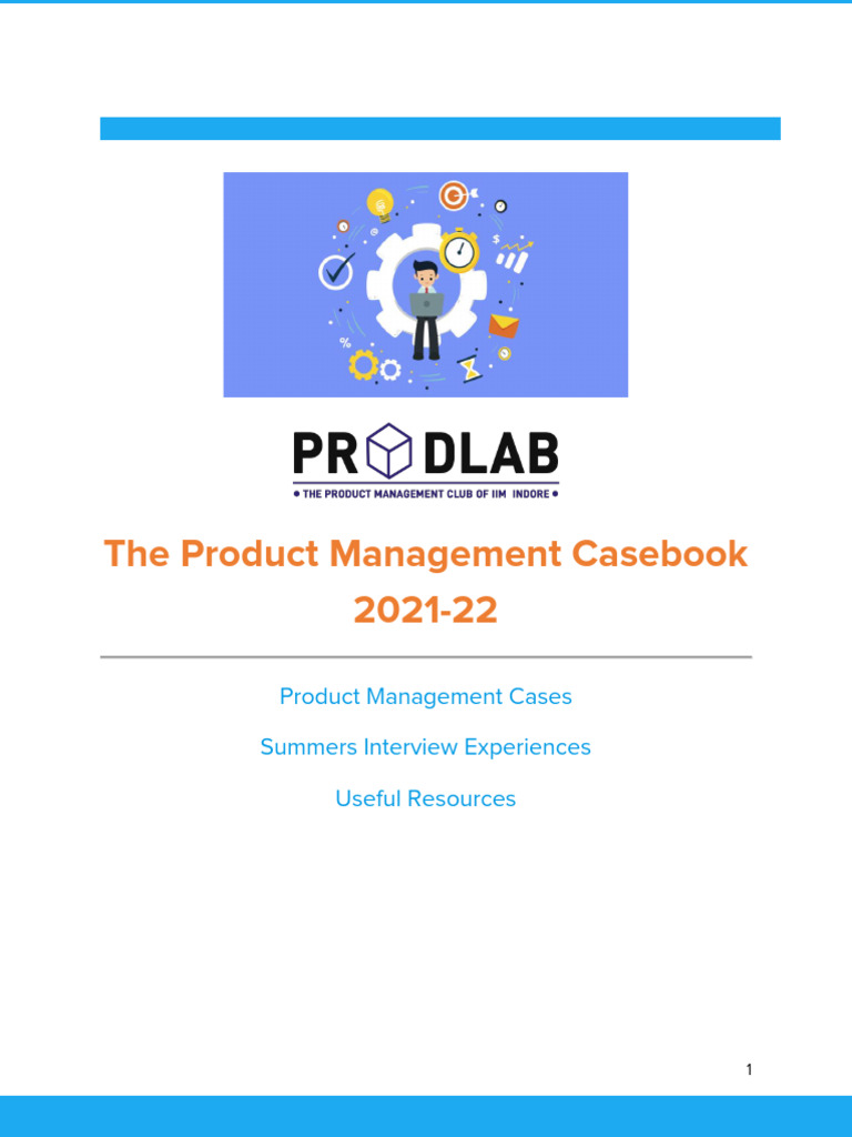 PM Casebook IIMI 2021 22 PDF | PDF | Mobile App | Menu