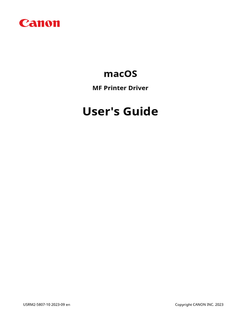 Mac MF v101111 Ug en | PDF | Device Driver | Installation (Computer Programs)