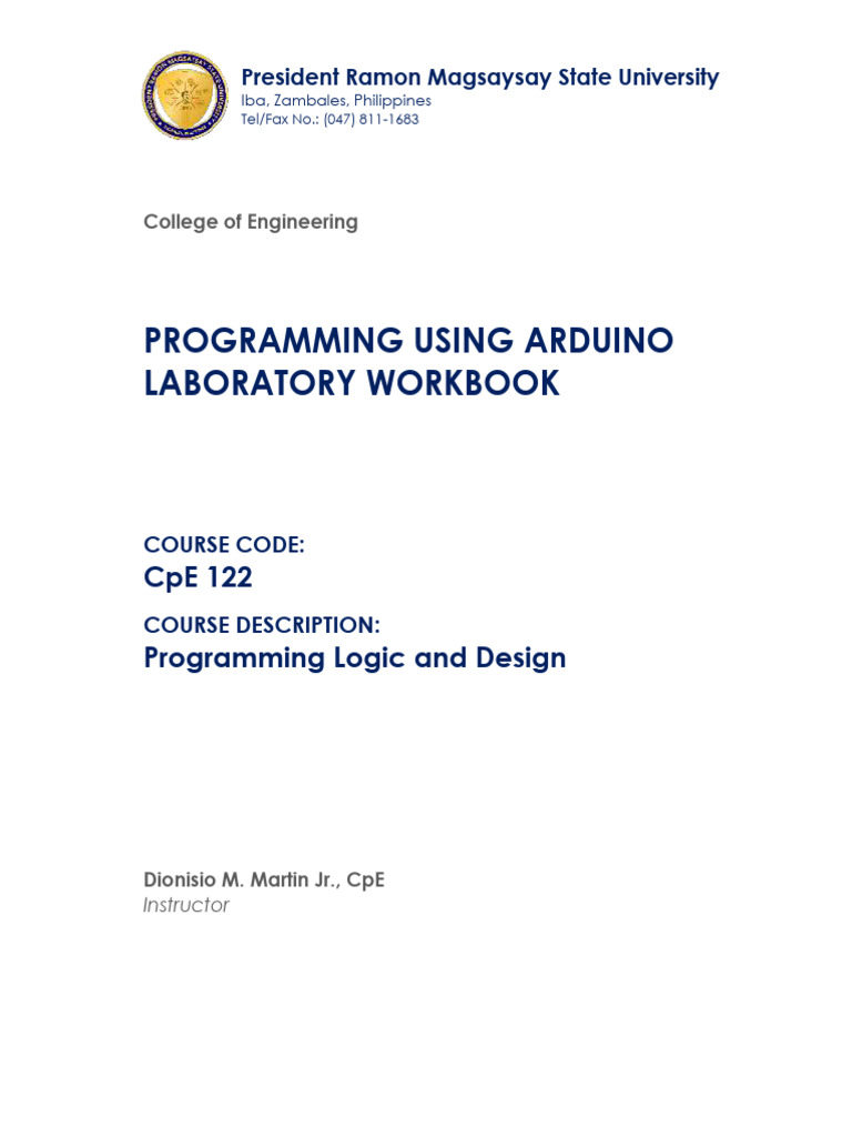 Programming Logic and Design Workbook | Download Free PDF | Arduino | Power Supply