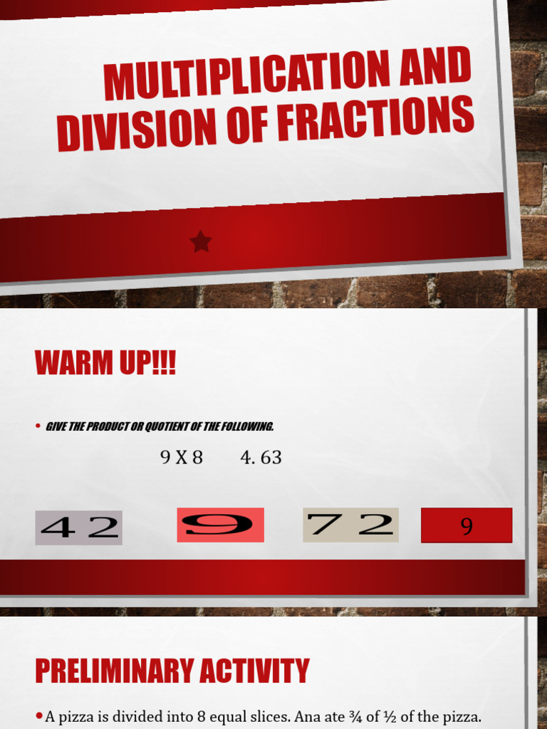 Multiplying and Dividing Fractions Guide | PDF | Self-Improvement