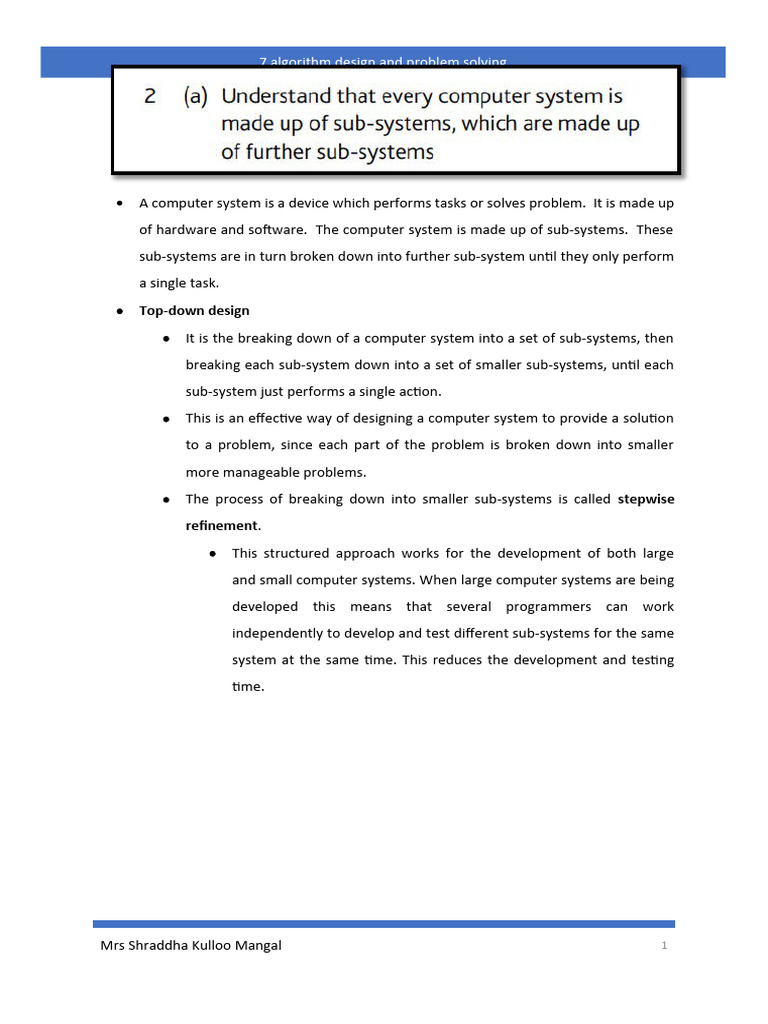 7 Algorithm Design and Problem Solving Part 2 | PDF | Algorithms ... 7 Algorithm Design and Problem Solving Part 2 | PDF | Algorithms ...