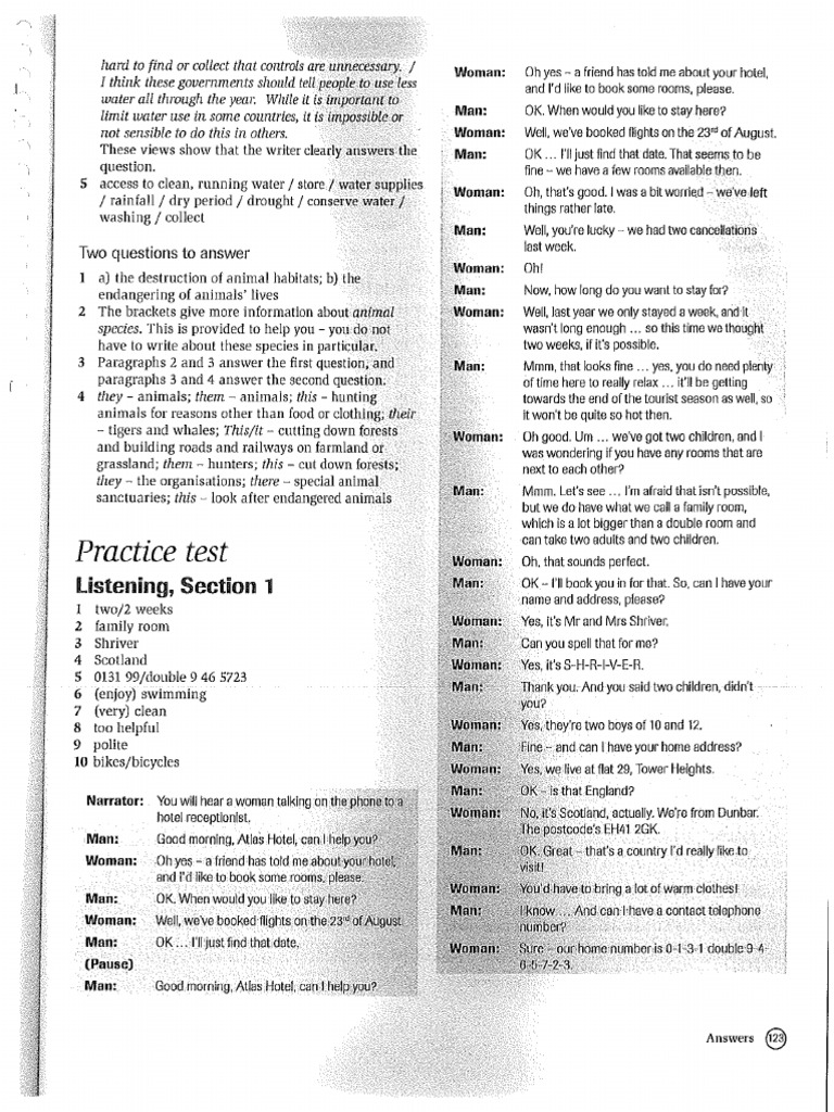 Listening Handout 8 - KEY | PDF