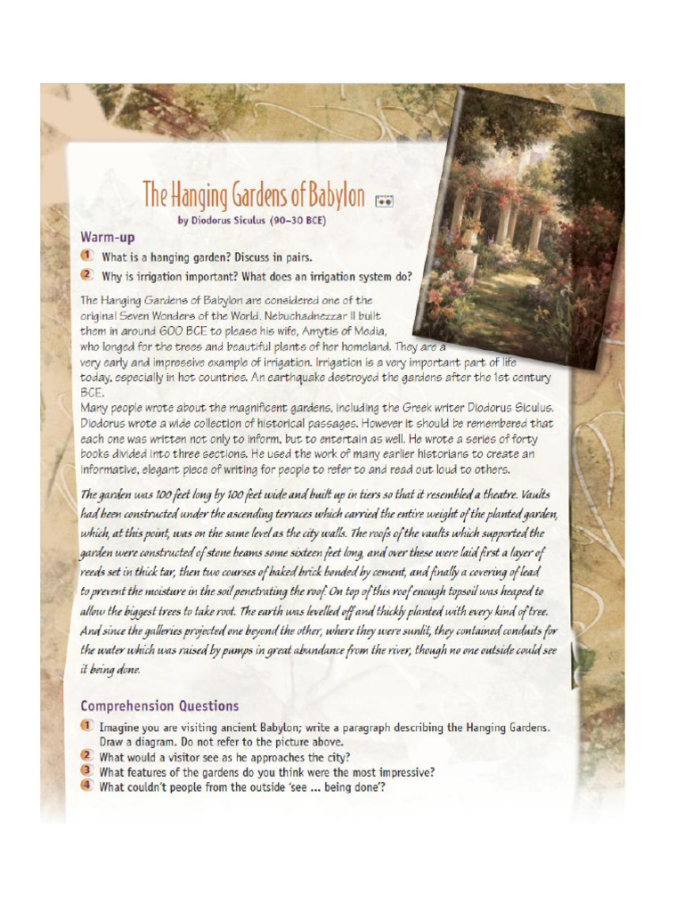 Hanging Gardens of Babylon | PDF