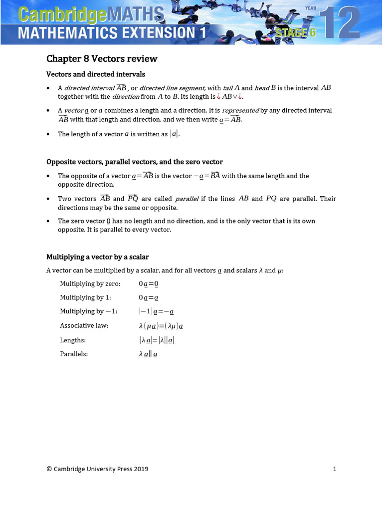 Chapter 8 Review Activity Word | Download Free PDF | Euclidean Vector ...