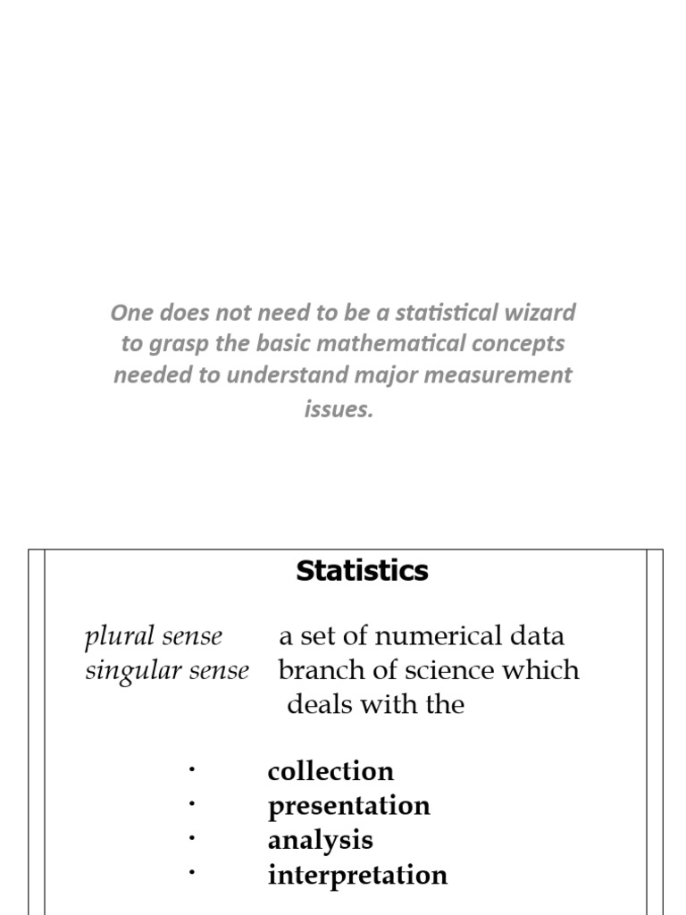 Lesson 5 - Quantitative Analysis and Interpretation of Data | PDF ...
