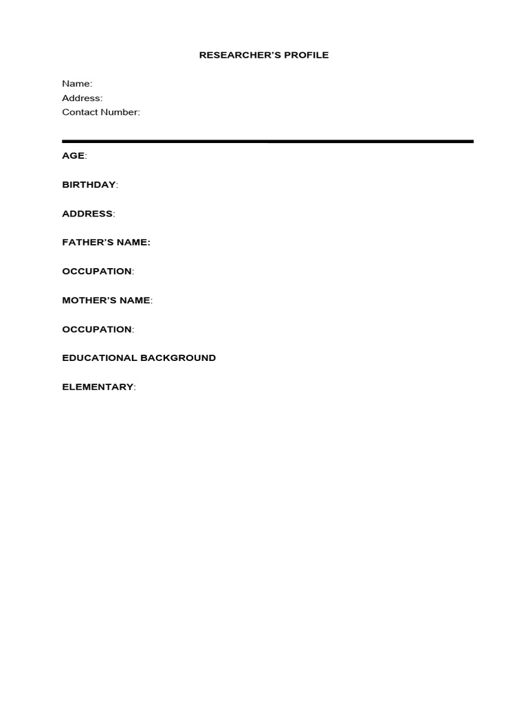 Researcher Profile | PDF