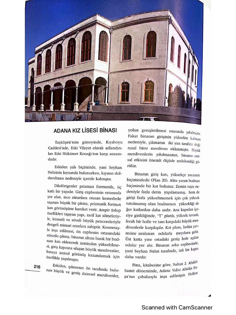 Adana Kiz Lisesi Binasi | PDF