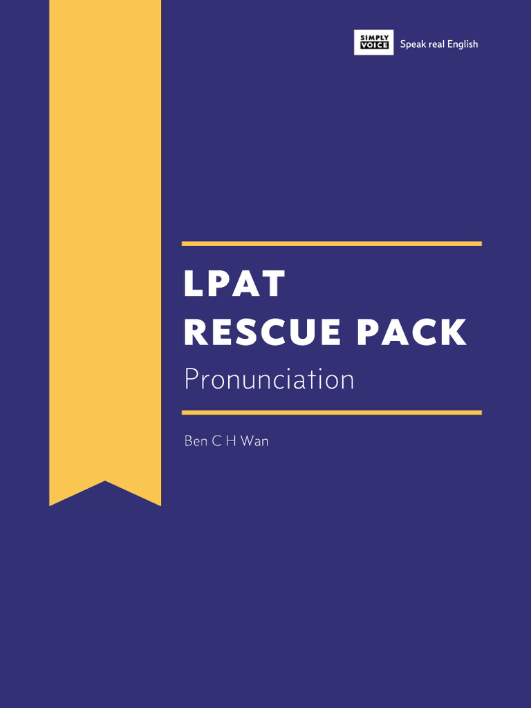 Lpat Rescue Pronunciation 2020 v2 | PDF