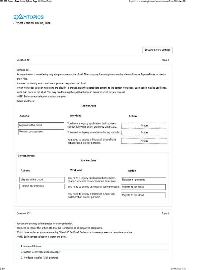Microsoft MS-900 Exam Prep | PDF | Cloud Computing | Windows 10