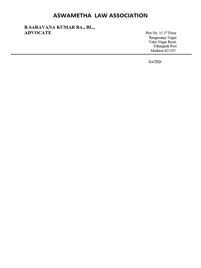 Saravanan Letter Pad 1 | PDF