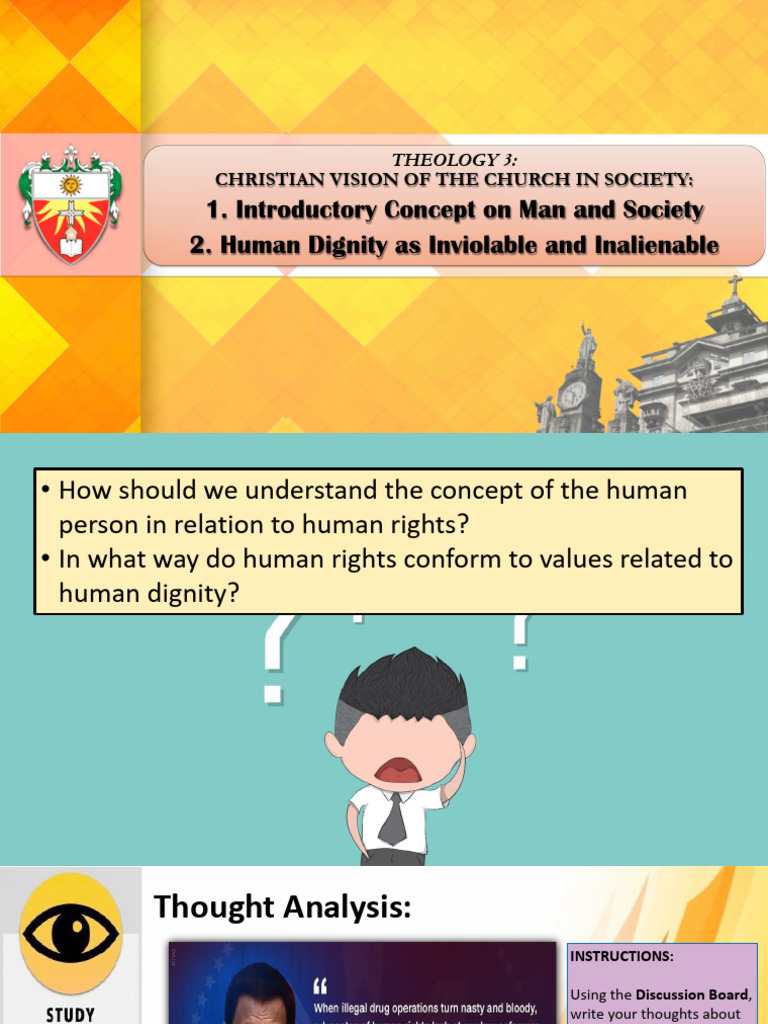 3 - Intro Concept of Man and Society and Human Dignity As Inviolable ...