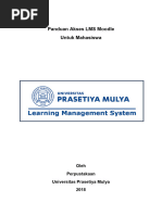 Tutorial LMS E-Learning Mahasiswa Rev | PDF