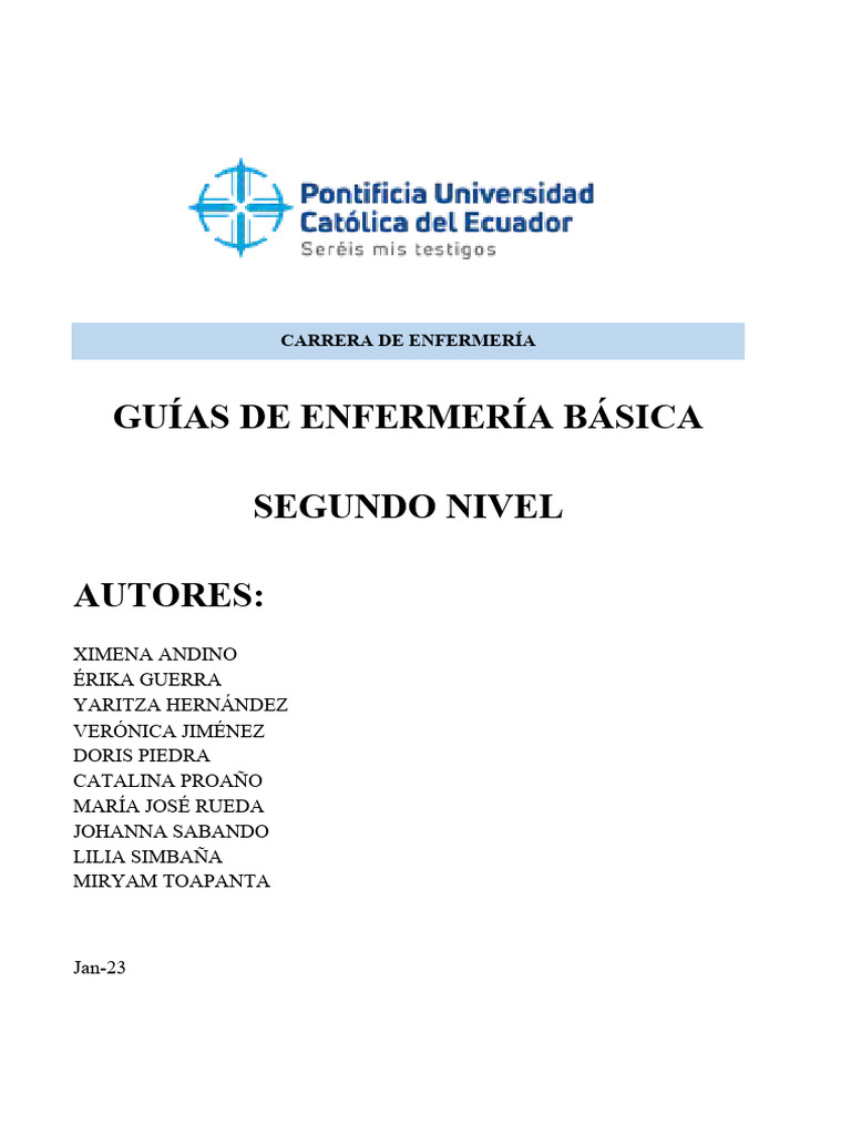 Final Guías Enfr. Básica | PDF | Lavado de manos | Especialidades Medicas