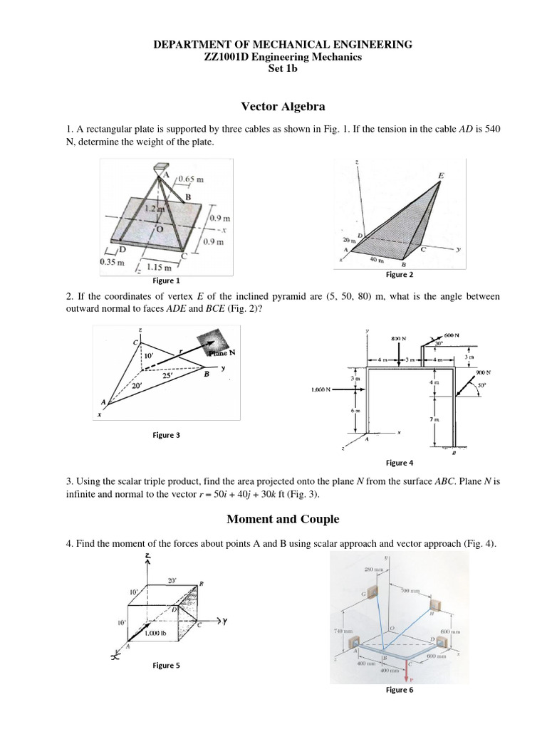 Module1 - Set 1b | PDF | Force | Geometry