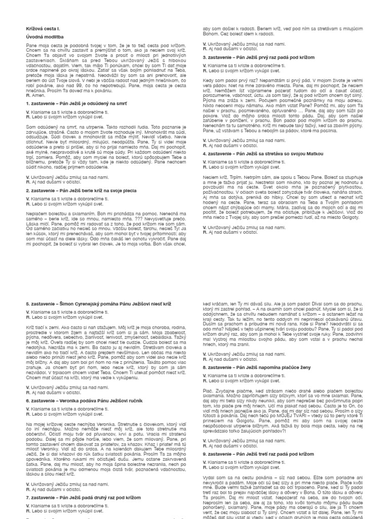 križová cesta | PDF