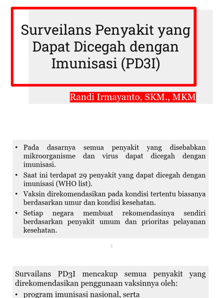 Surveilans PD3I | PDF