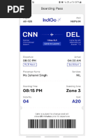 Online Boarding Pass Indigo | PDF | Aviation | Airlines