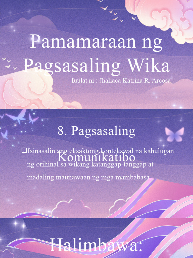 PAGSASALIN | PDF