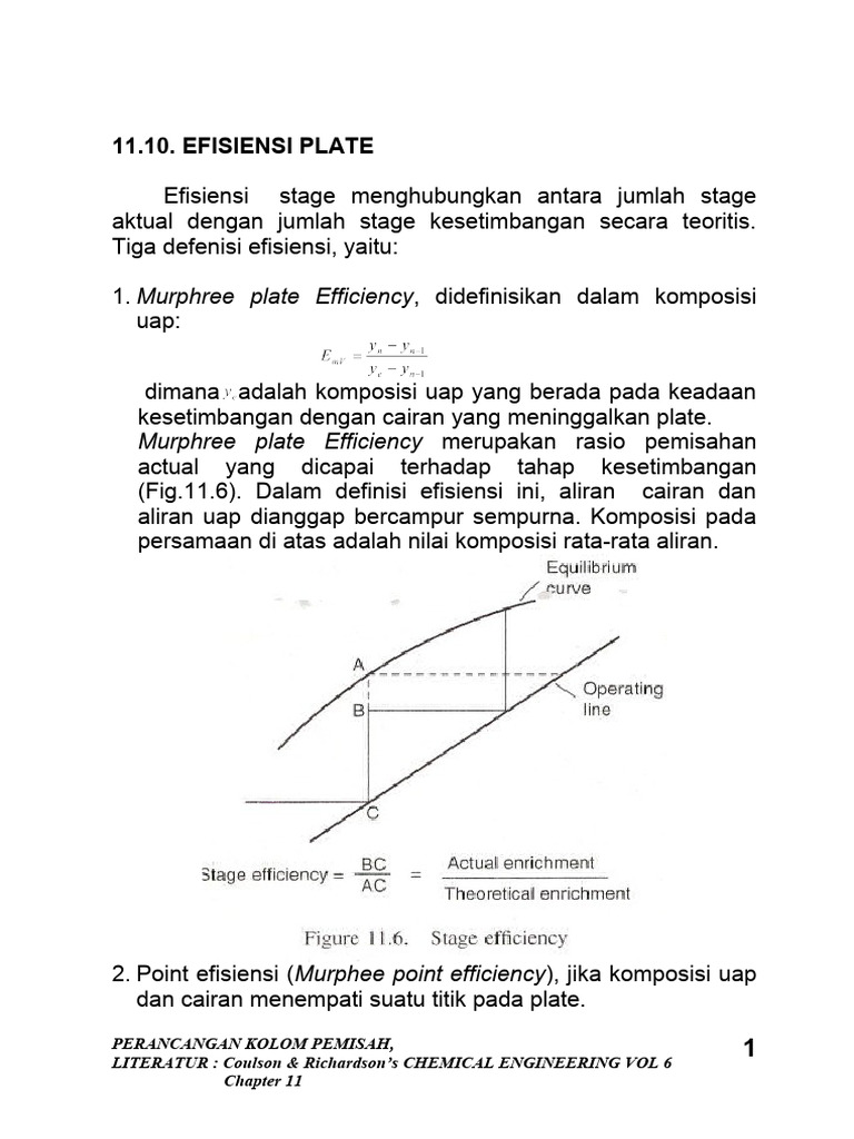 Efisiensi Plate dalam Distilasi | PDF | Sains & Matematika